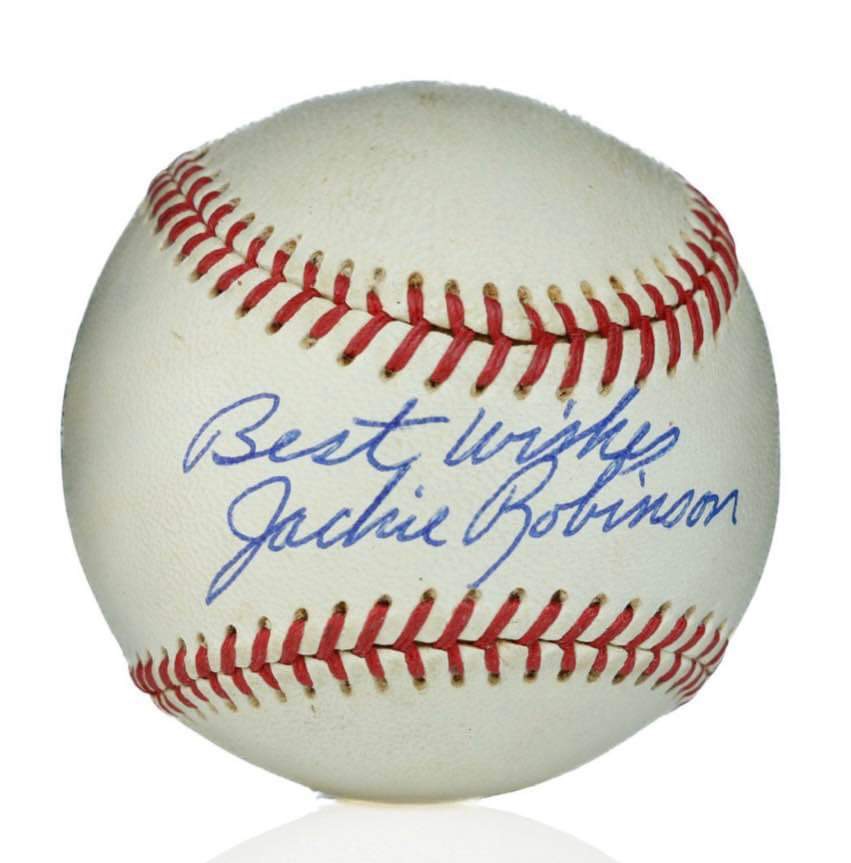 Rare Jackie Robinson Autographed Baseball - Canada Pop Culture and ...