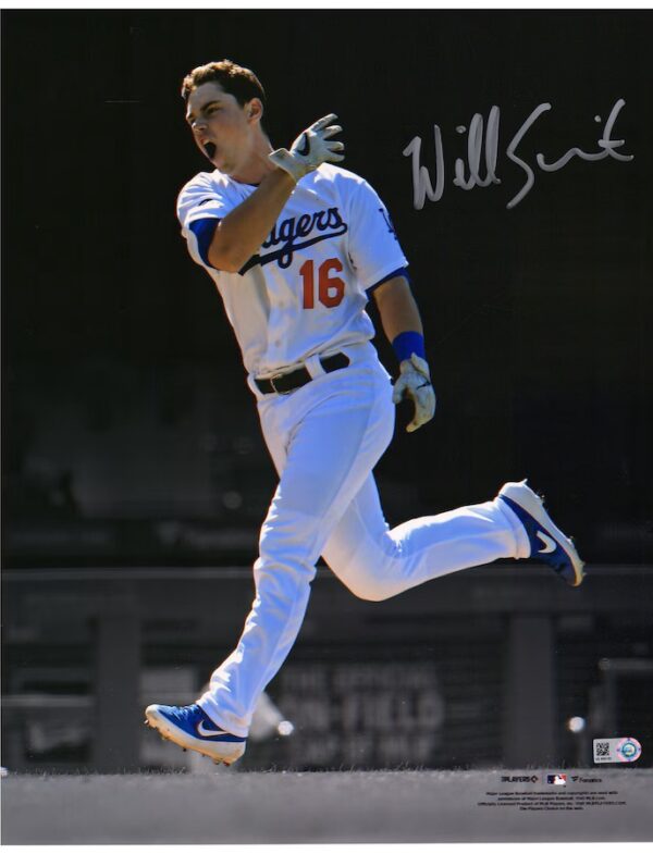 Will Smith Los Angeles Dodgers Autographed 11" x 14" Yell Spotlight ...